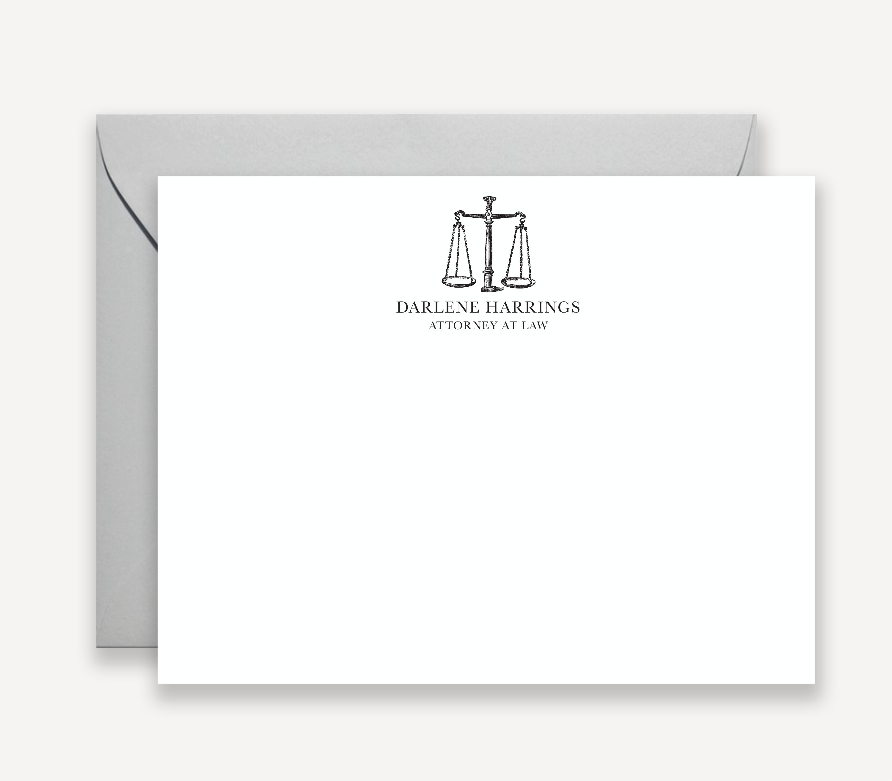 Lawyer Stationary, Scales of Justice Note Cards, Law School Graduation ...