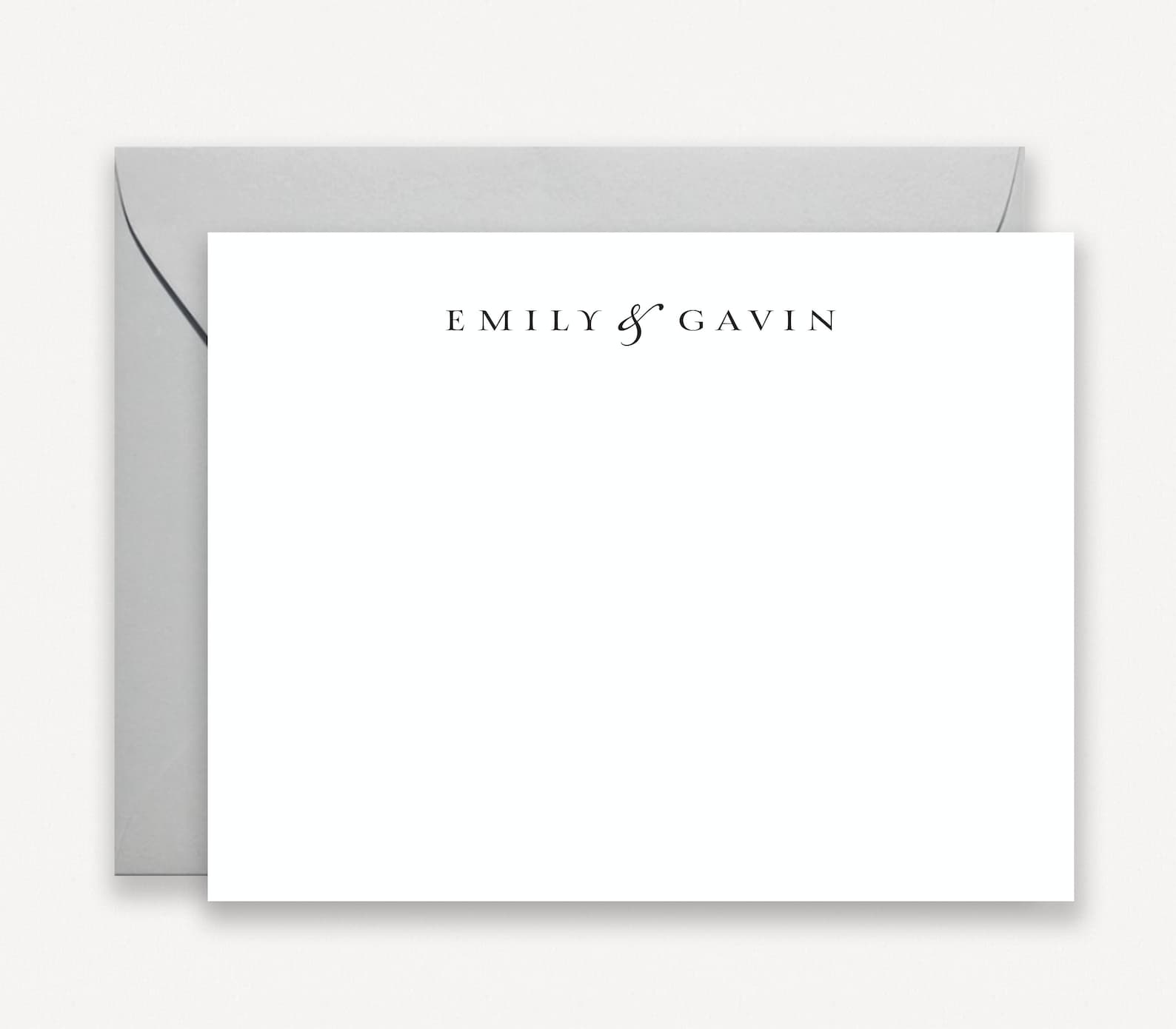 Couples Stationary, Modern Note Cards for Couples, Contemporary Wedding ...
