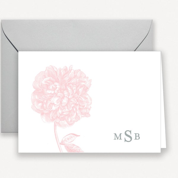 Stationery Peony - Etsy