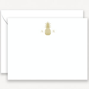 Pineapple Note Cards, Stationary, Thank You Notes, Hawaiian Pineapple ...