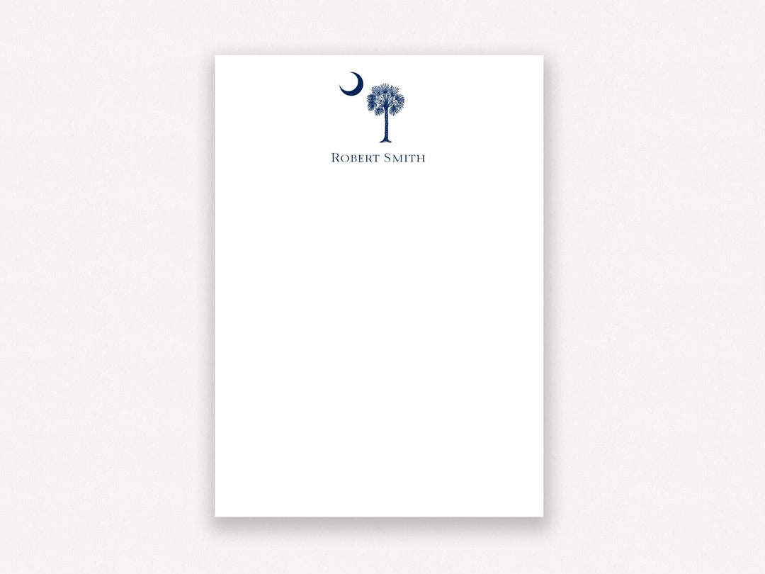 South Carolina Palmetto Notepad, Personalized Notepad Palmetto Tree ...