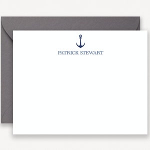 Anchor Note Cards, Note Cards for Men, Thank You Notes for Men ...