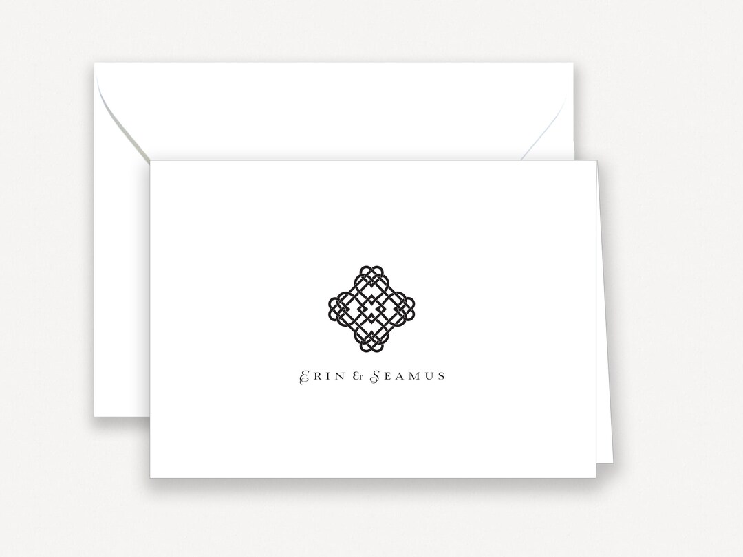 Celtic Love Knot Wedding Thank You Notes, Irish Notes Cards ...