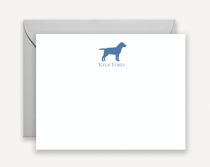 Labrador Note Cards, Gift for Black Lab Dog Lover, Personalized ...