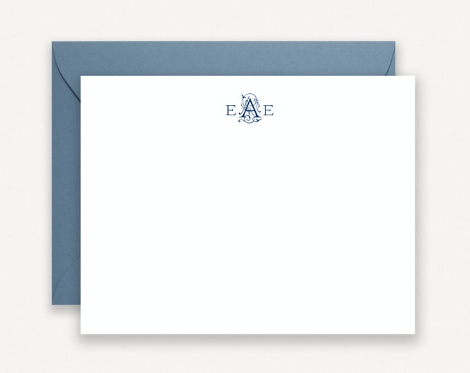 Personalized Stationery, Personalized Note Cards, Deco Monogram ...