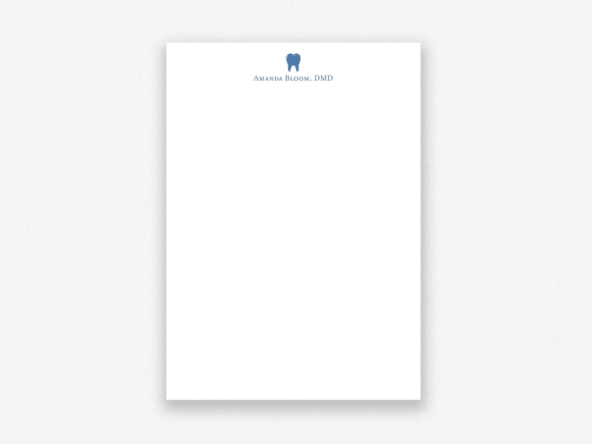 Dentist Notepad Tooth Notepad Personalized Notepad for | Etsy