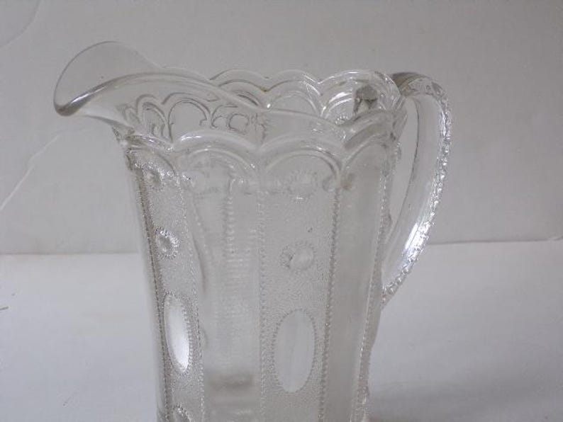 EAPG Antique Pattern Glass Water Pitcher Pressed Glass Pitcher - Etsy