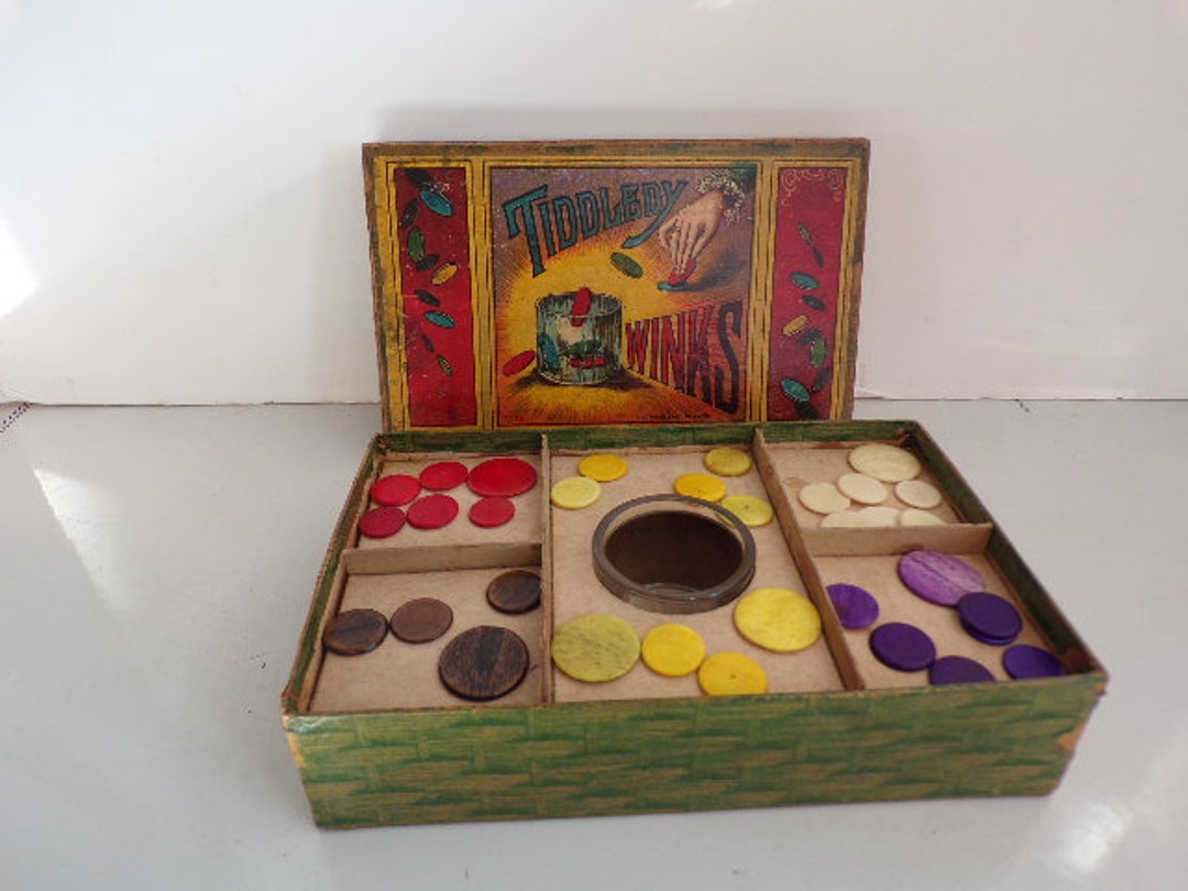 Tiddley Winks Mclaughlin Bros. Very Early Set Skill and Action Game - Etsy