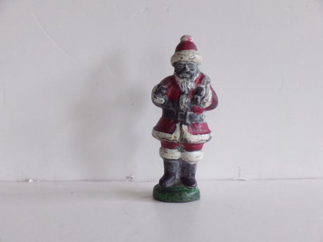 Solid Cast Lead Santa Claus Figure Decorative Heavy Handmade - Etsy
