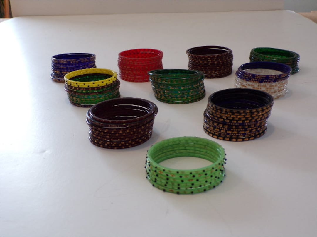 12 Glass Bangles Pakistani Indian Kid Age 1- 1.5 Yr. Many Colors - Etsy