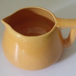 Mid Century Modern Solid Yellow Ceramic Pitcher Original Art Pottery - Etsy