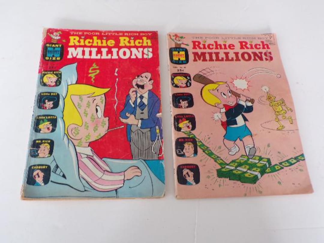 2 Issues of Richie Rich Millions by Harvey Comics #27 & #30 - Etsy