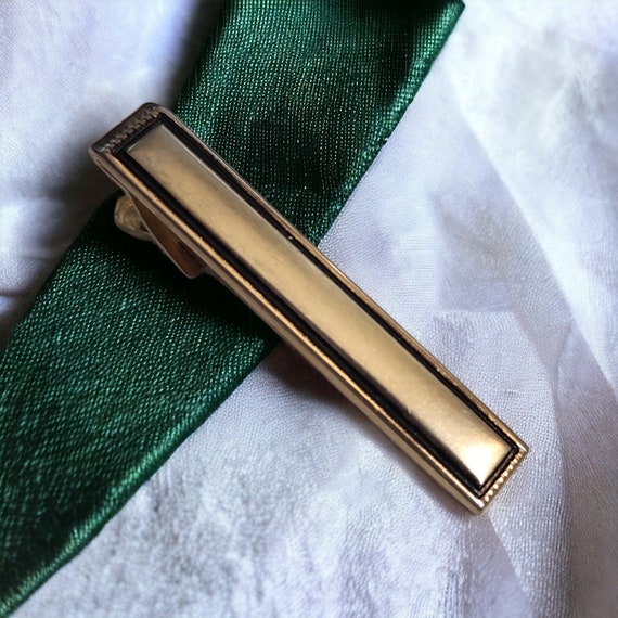 Vintage short tie bar Mid century modern Designer sig… - Gem