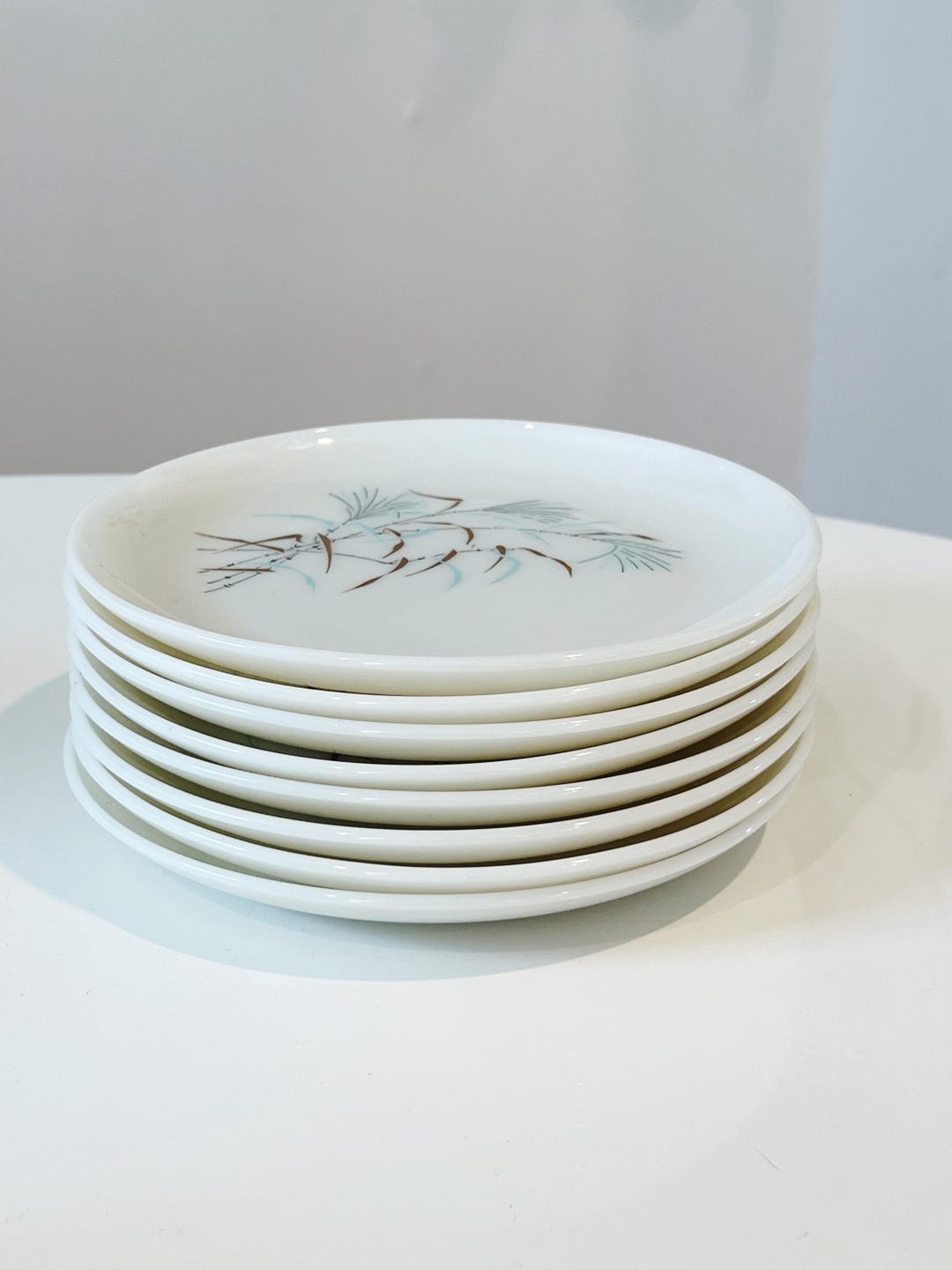 Set of Eight Rare HTF Pyrex Family Flair Salad / Dessert Plates - Etsy