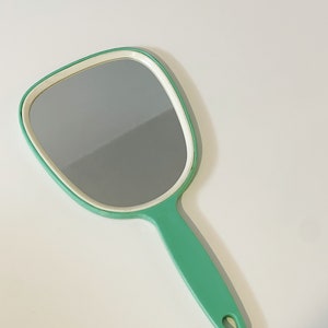 Vintage Mint Green Hand Mirror Made in the USA - Etsy