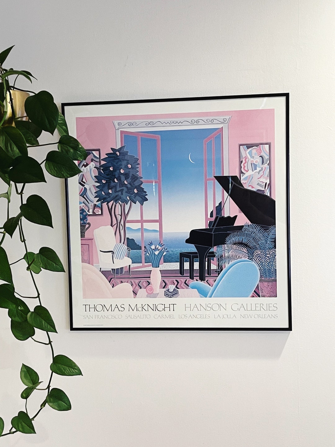Vintage 1986 Thomas Mcknight Hanson Galleries Coconut Grove Print - Etsy