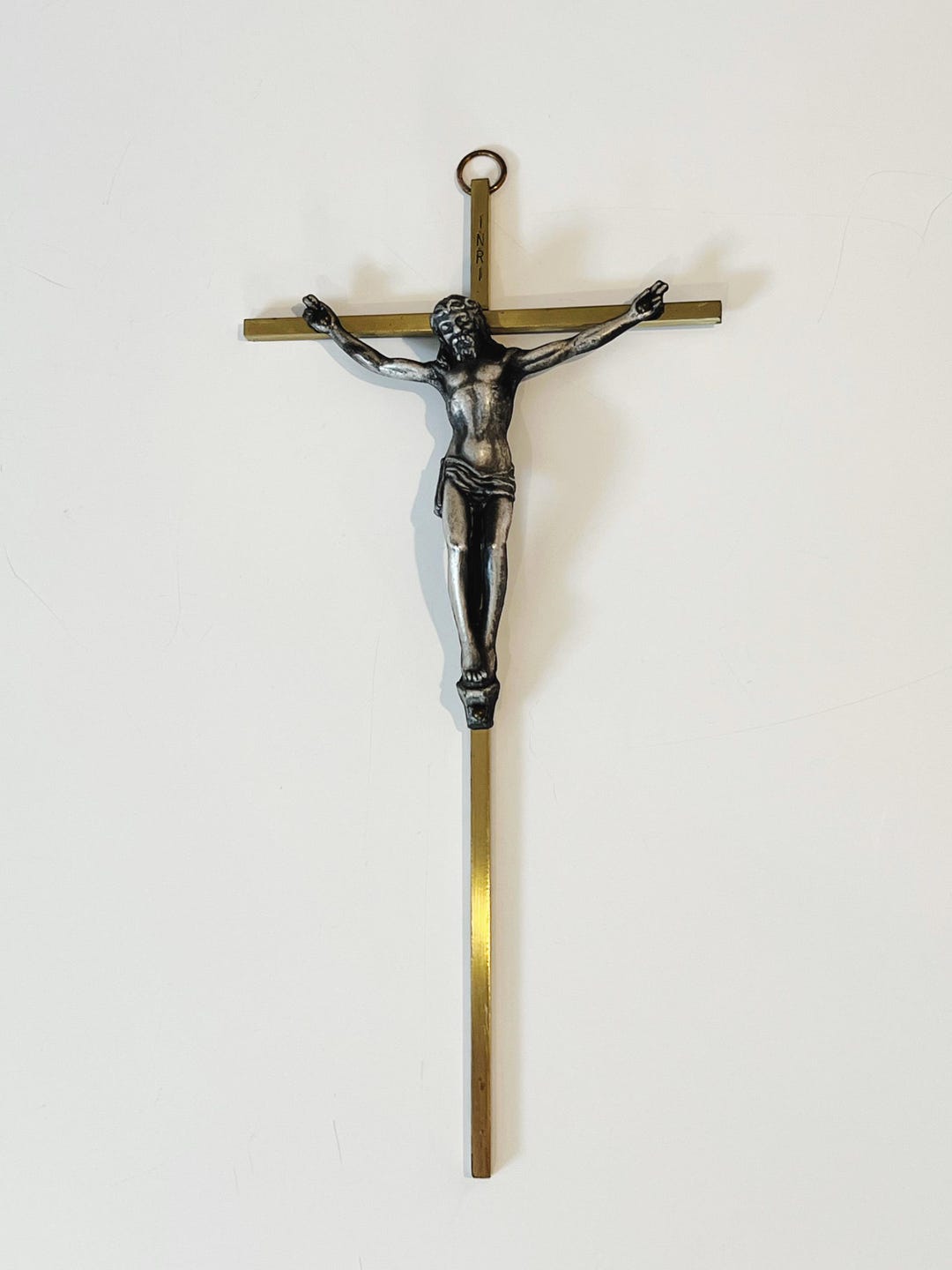 Brass Crucifix Wall Hanging - Etsy
