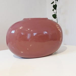 Large Vintage 1980’s Mauve Art Deco Vase - Etsy