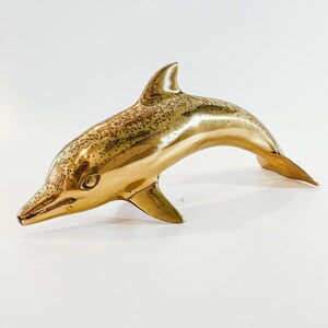 Vintage Brass Dolphin - Etsy
