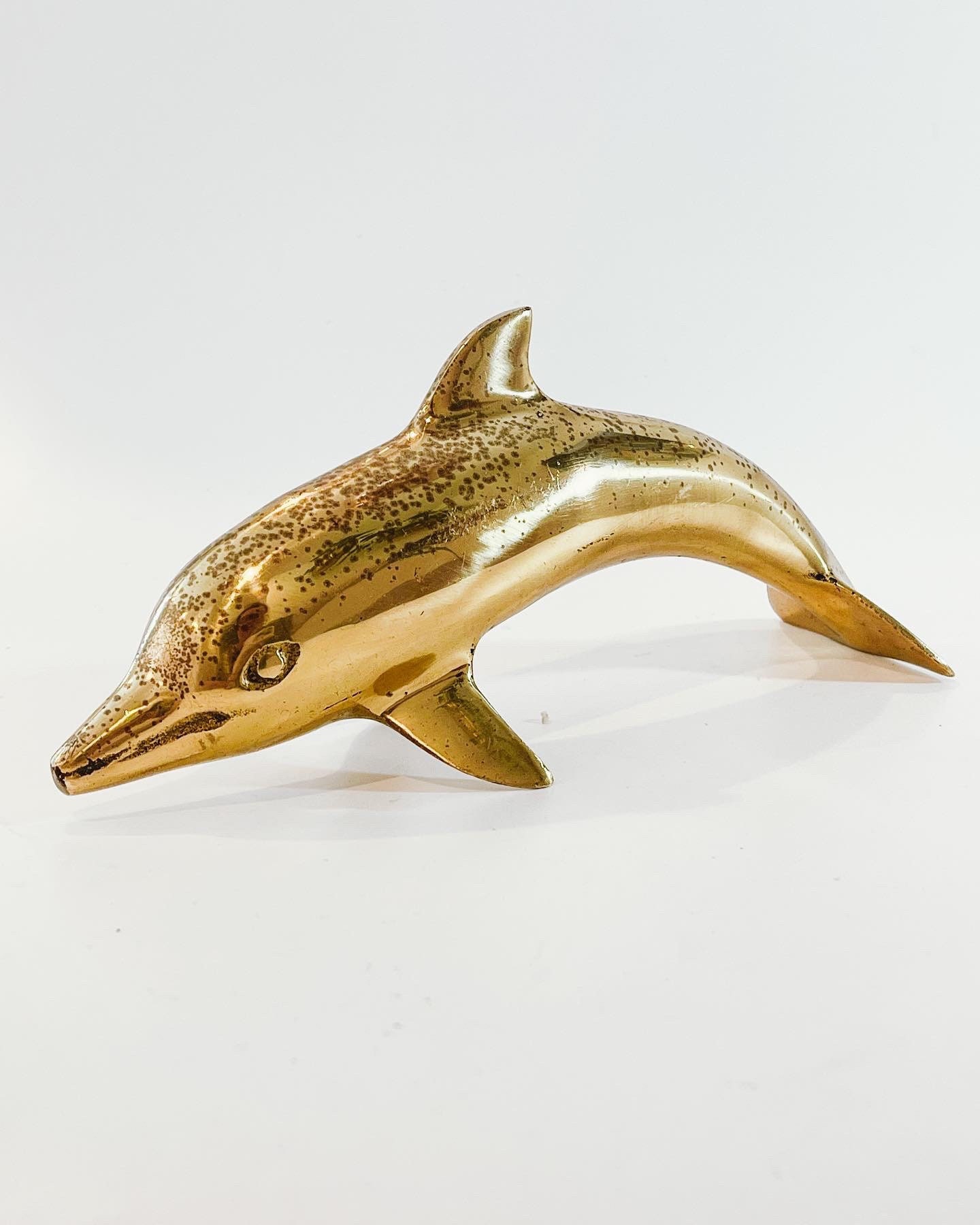 Vintage Brass Dolphin - Etsy