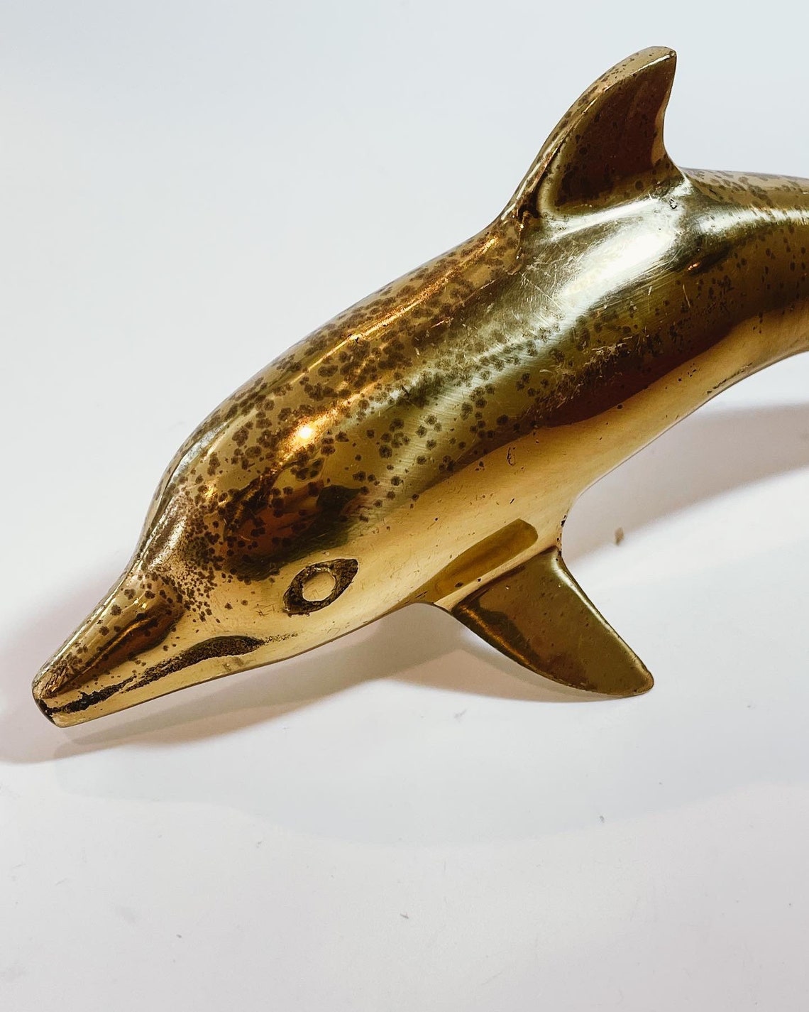 Vintage Brass Dolphin - Etsy