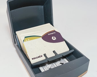 Vintage Rolodex With Cards Vintage Office Supplies - Etsy