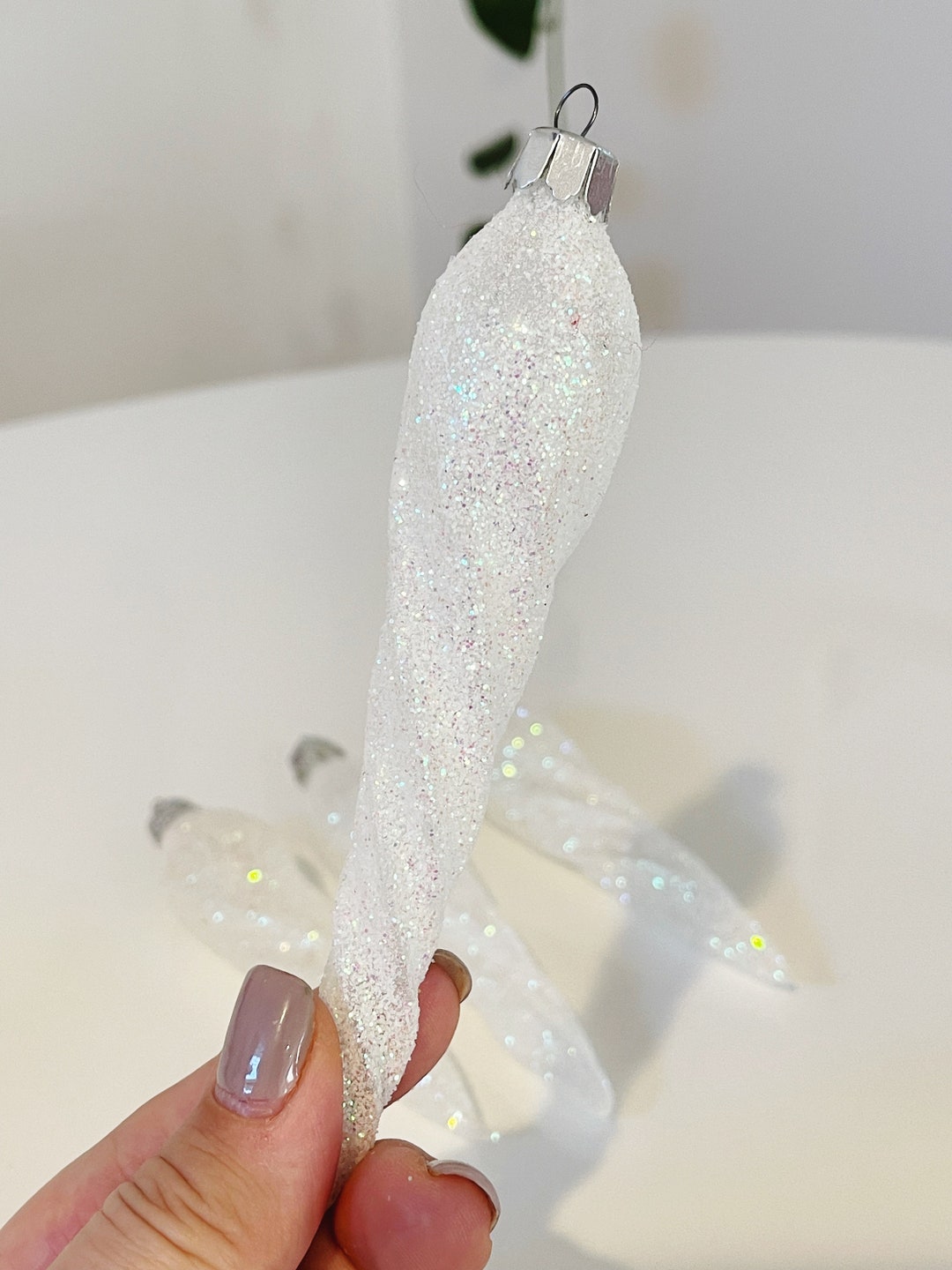 Set of Four Commodore Christmas Classics Hand Decorated Glass Ornaments ...