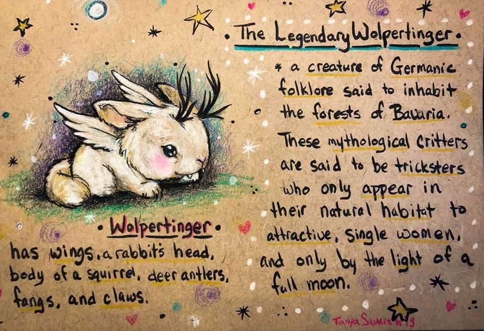 Wolpertinger Bunny - Etsy