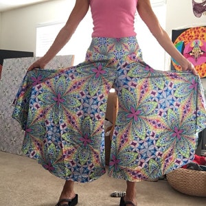 Wide Leg Flowing Pants - Etsy