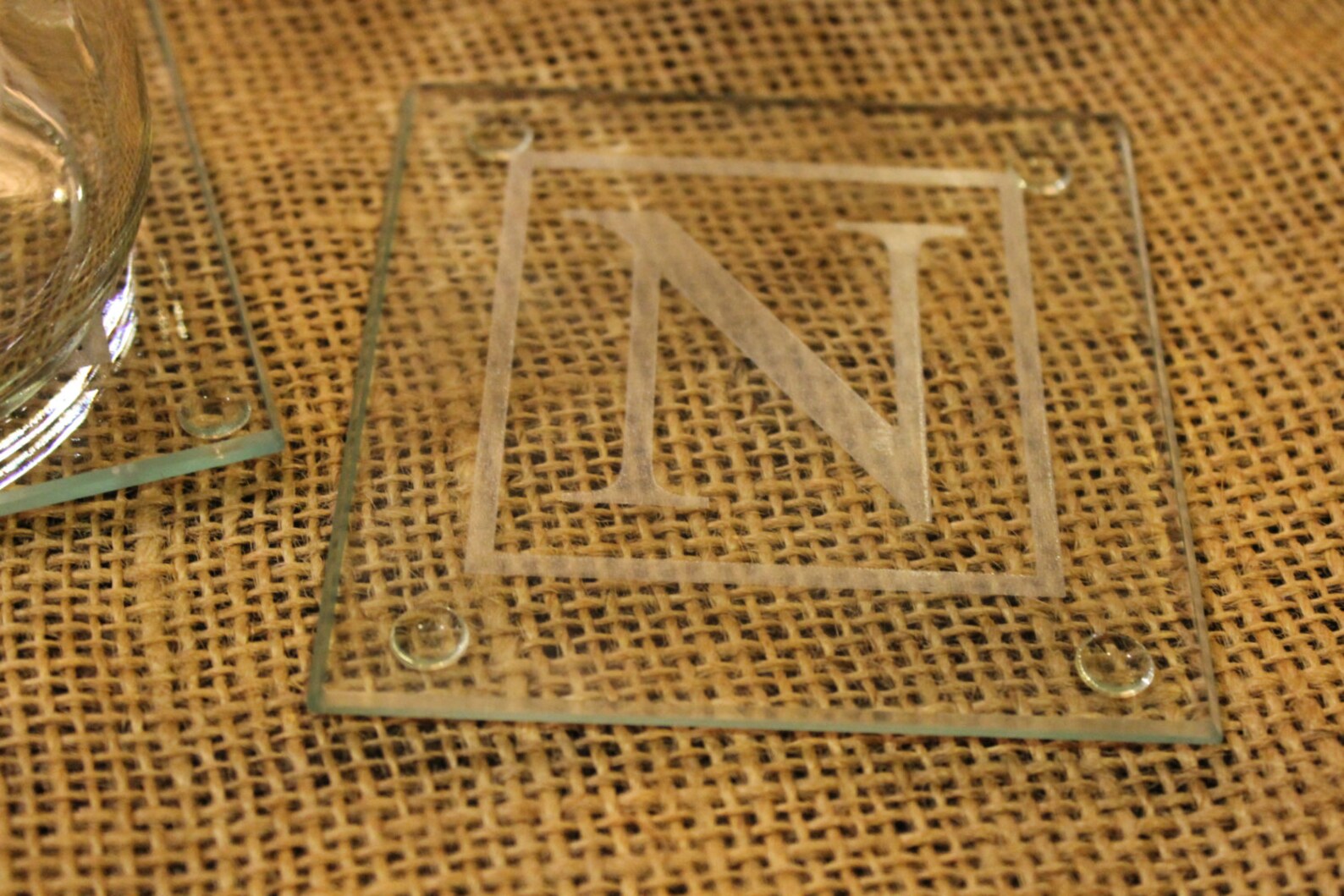 Engraved Glass Coasters - Etsy
