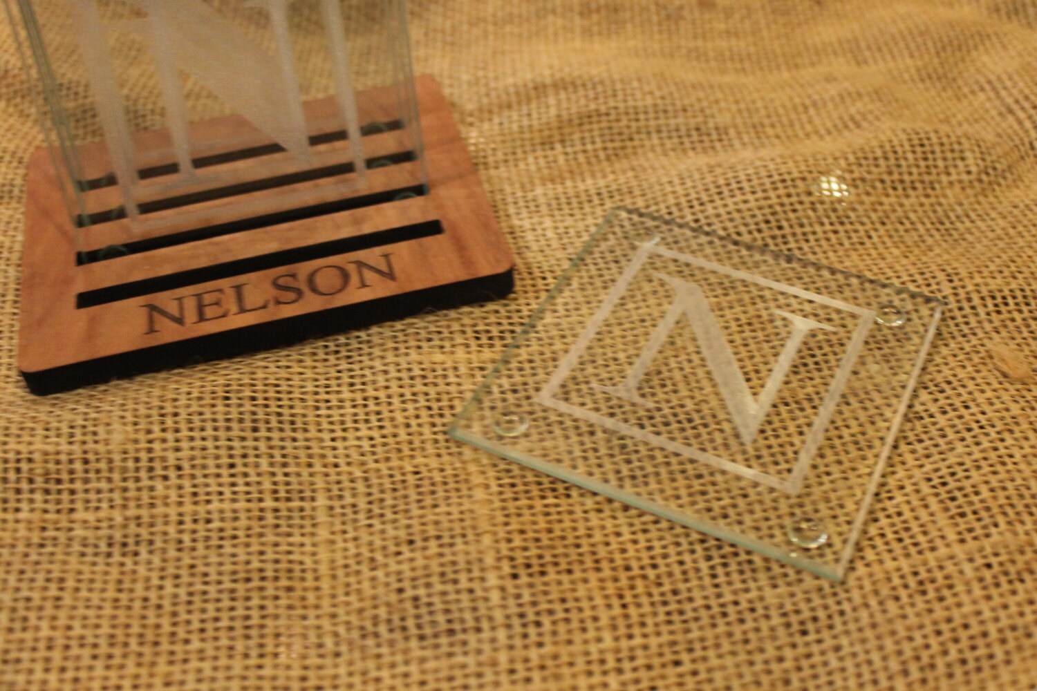 Engraved Glass Coasters - Etsy