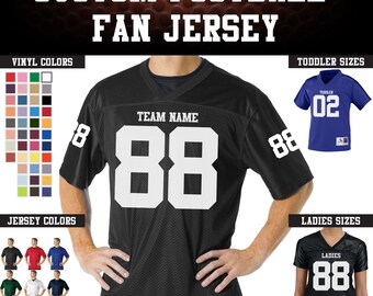 Custom football jersey | Etsy