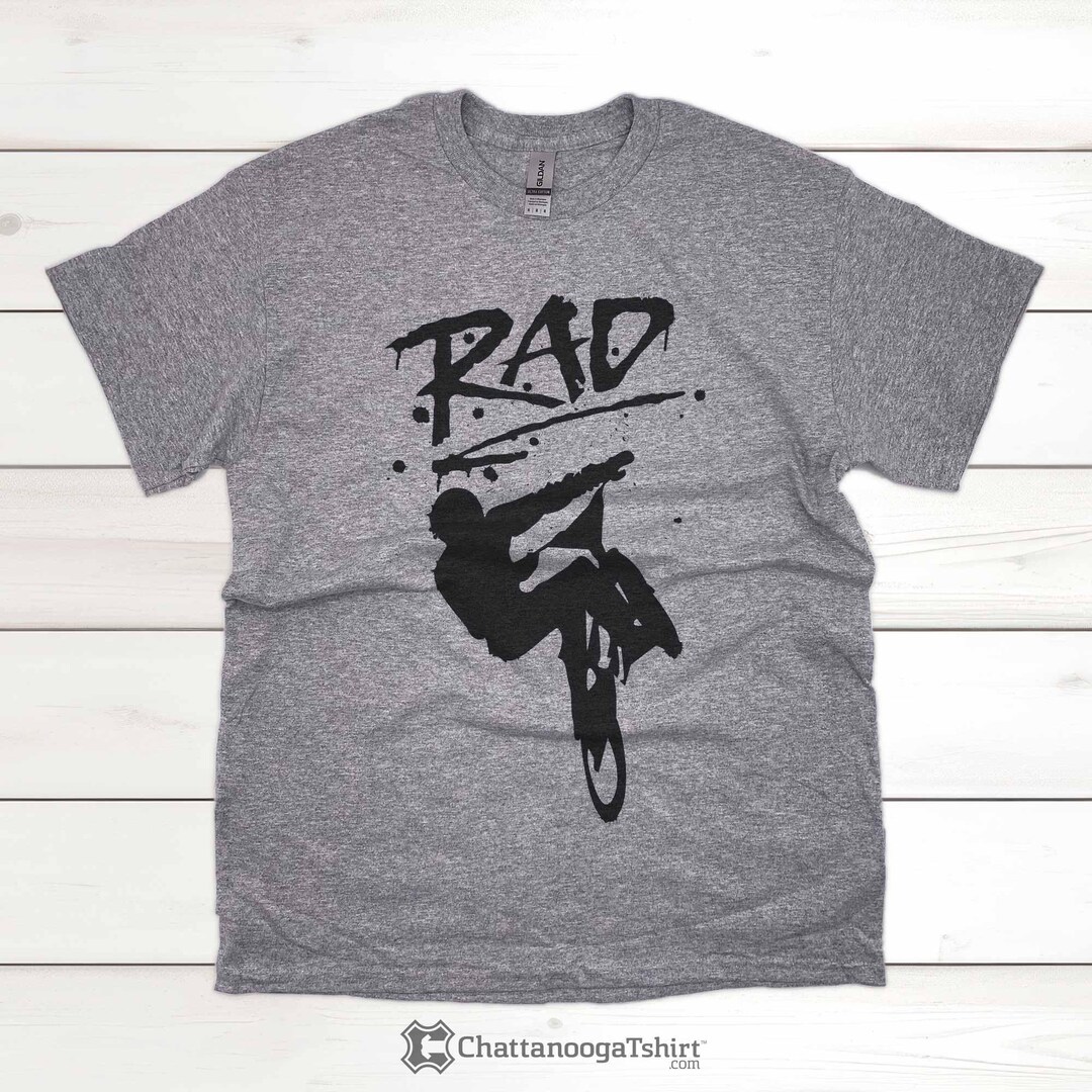 Retro RAD Graffiti Tag Design T-shirt - 80s Movies Style - Gildan Ultra ...