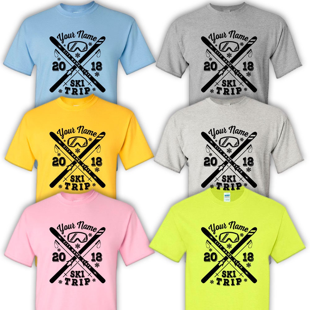 Custom Snow Skiing Shirts - Your Family Name Ski Trip 2023 - Etsy