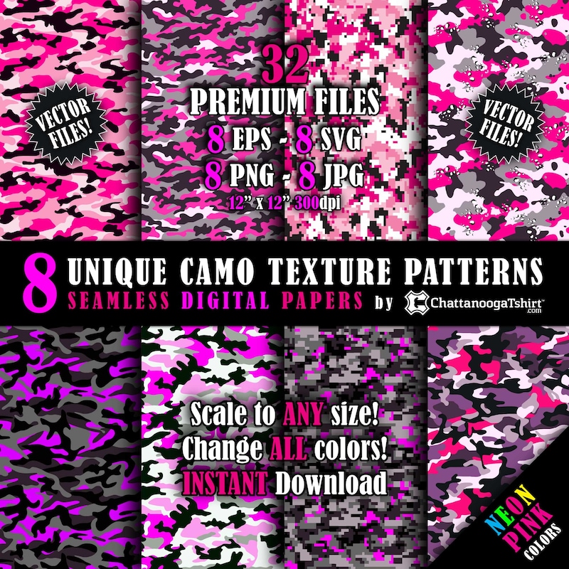 Pink Camo - Etsy