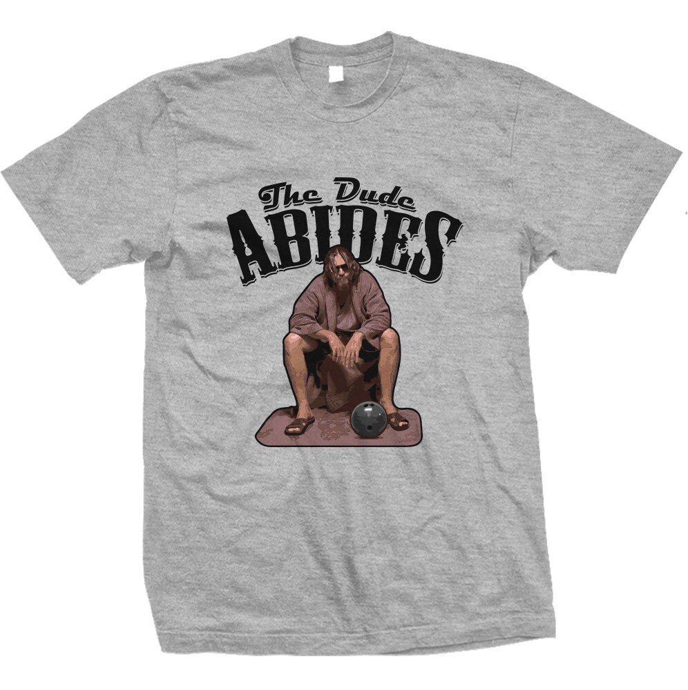 The Dude Abides - Line Art Funny Big Lebowski Fan Shirts - Etsy