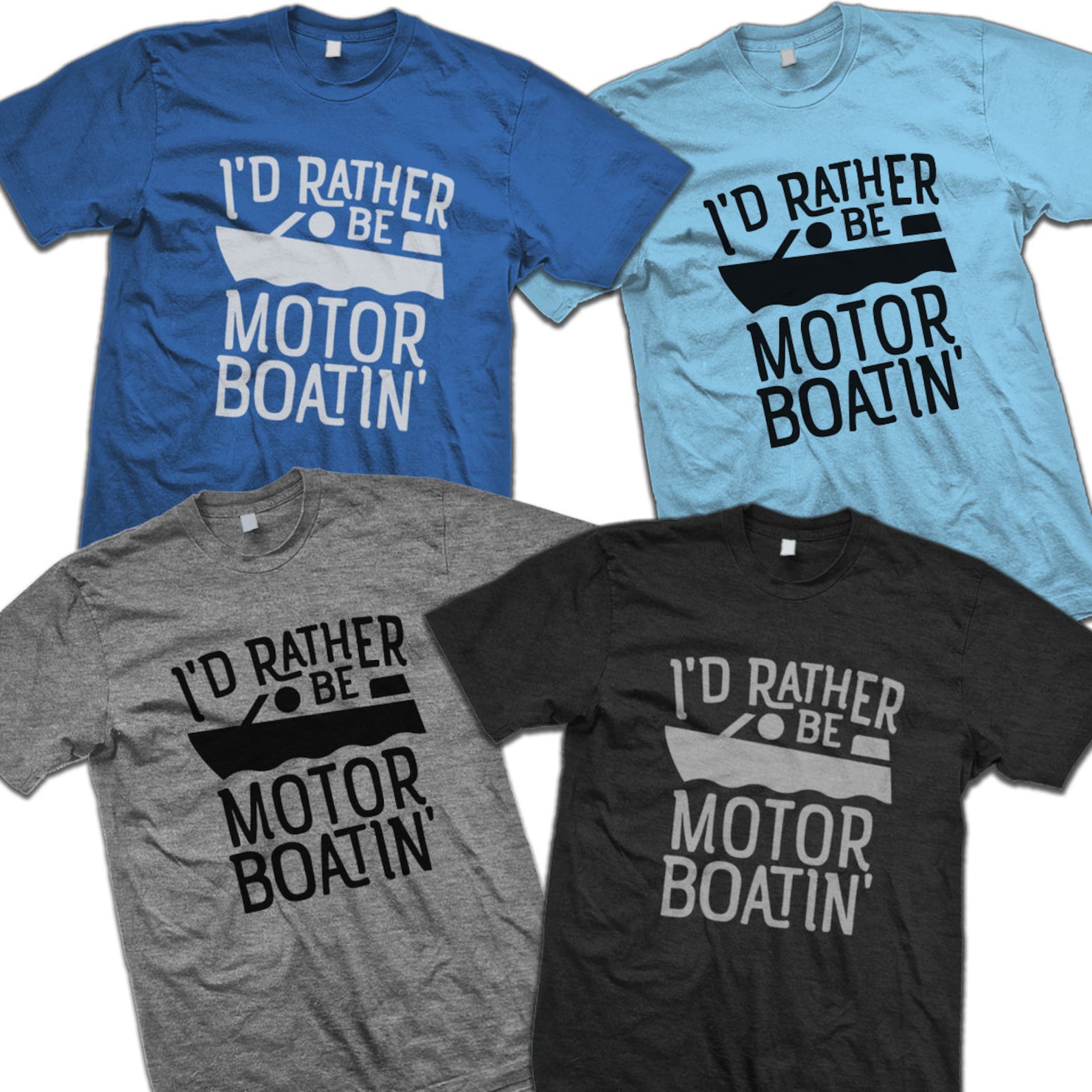 I'd Rather Be Motor Boating. Funny Shirts - Etsy