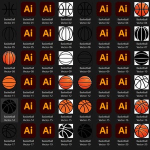 Dynamic Basketball SVG Clipart Bundle for Cricut, Sports DIY Projects ...