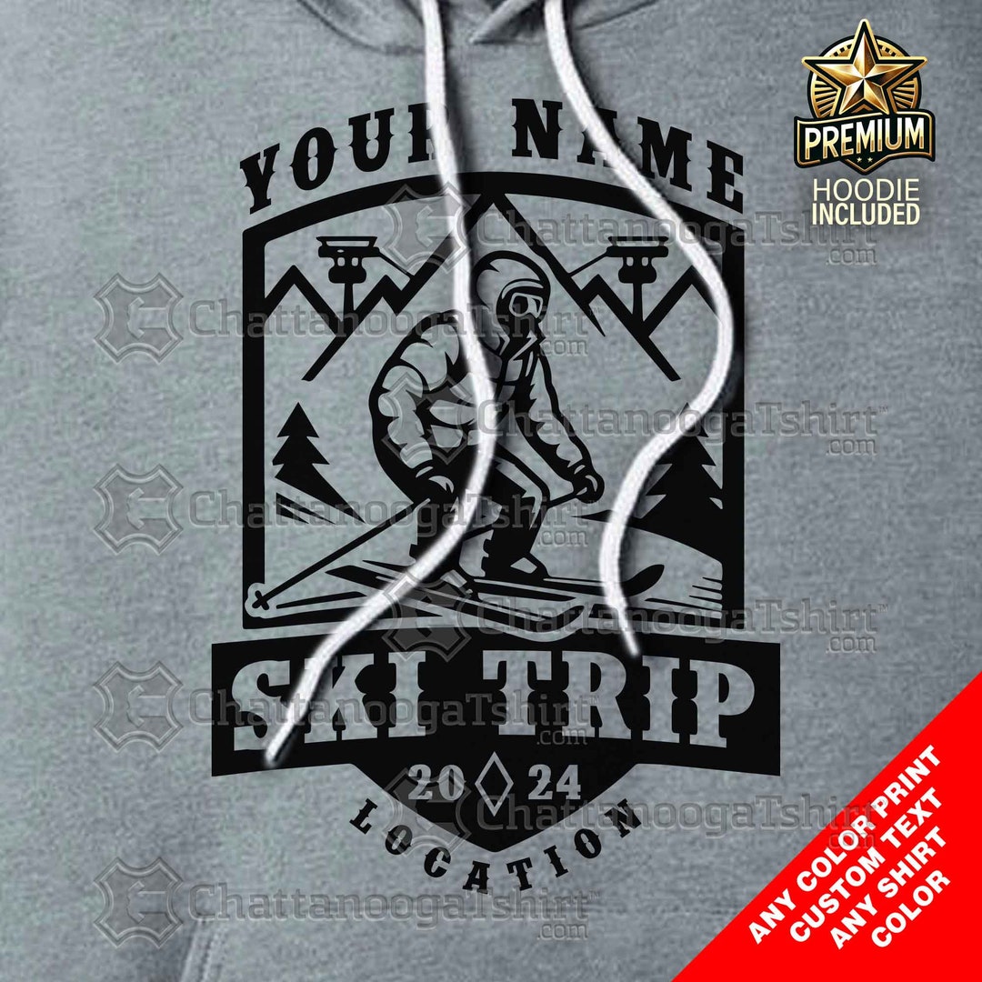 2024 Premium Ski Hoodies- Custom Snow Ski Trip Hooded Sweatshirts for ...