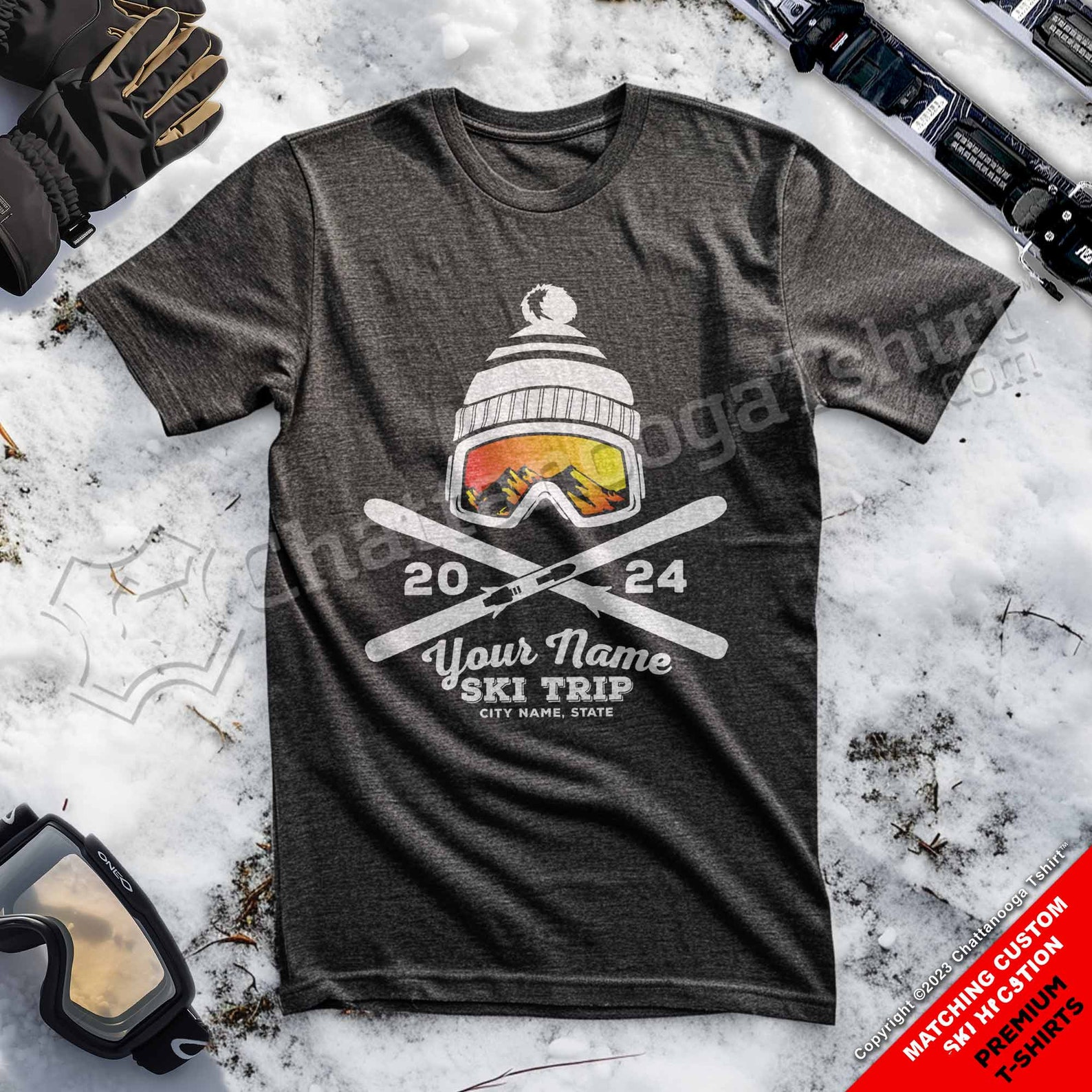 Custom Ski Trip T-shirts, Personalized Family Ski Vacation 2026 ...