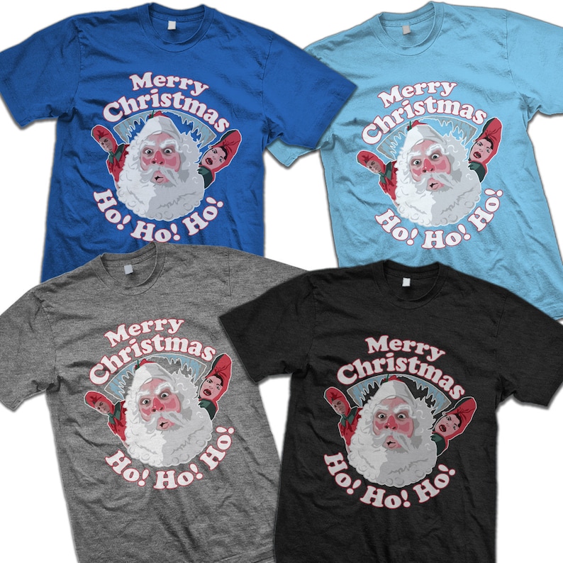 Ho-ho-ho! Santa & Elves T-shirt: Funny Holiday Movie Quote 2025 ...