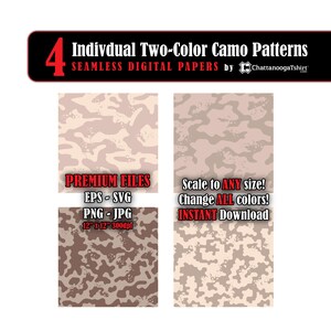 12 Simple Seamless Custom Desert Sand Color Camo Texture Pattern ...