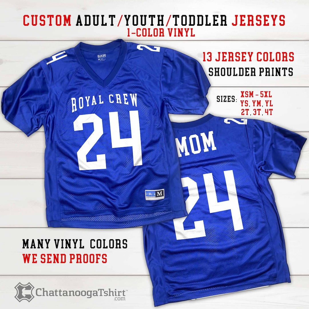 Customizable Sports Fan Jersey: Personalized Team Name & Number ...