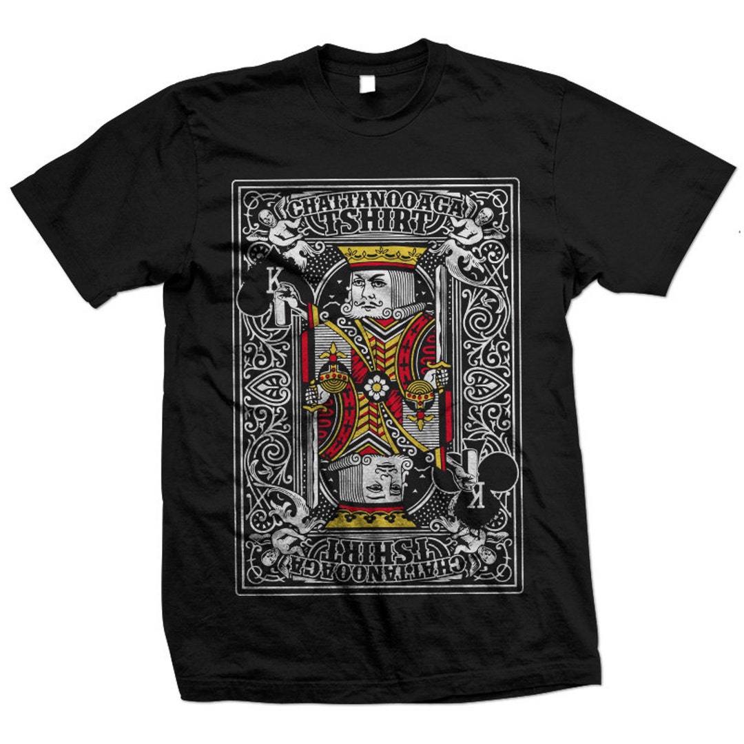 King Playing Card Designer T-shirt From Chattanooga Tshirt - Etsy