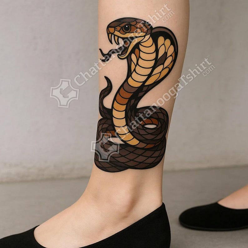 Classic Old School Snake Tattoo Flash Set: Traditional Snakes Vector ...