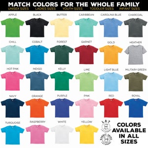 Matching Color Upgrade - Match Shirt Colors for the Whole Family! - Etsy