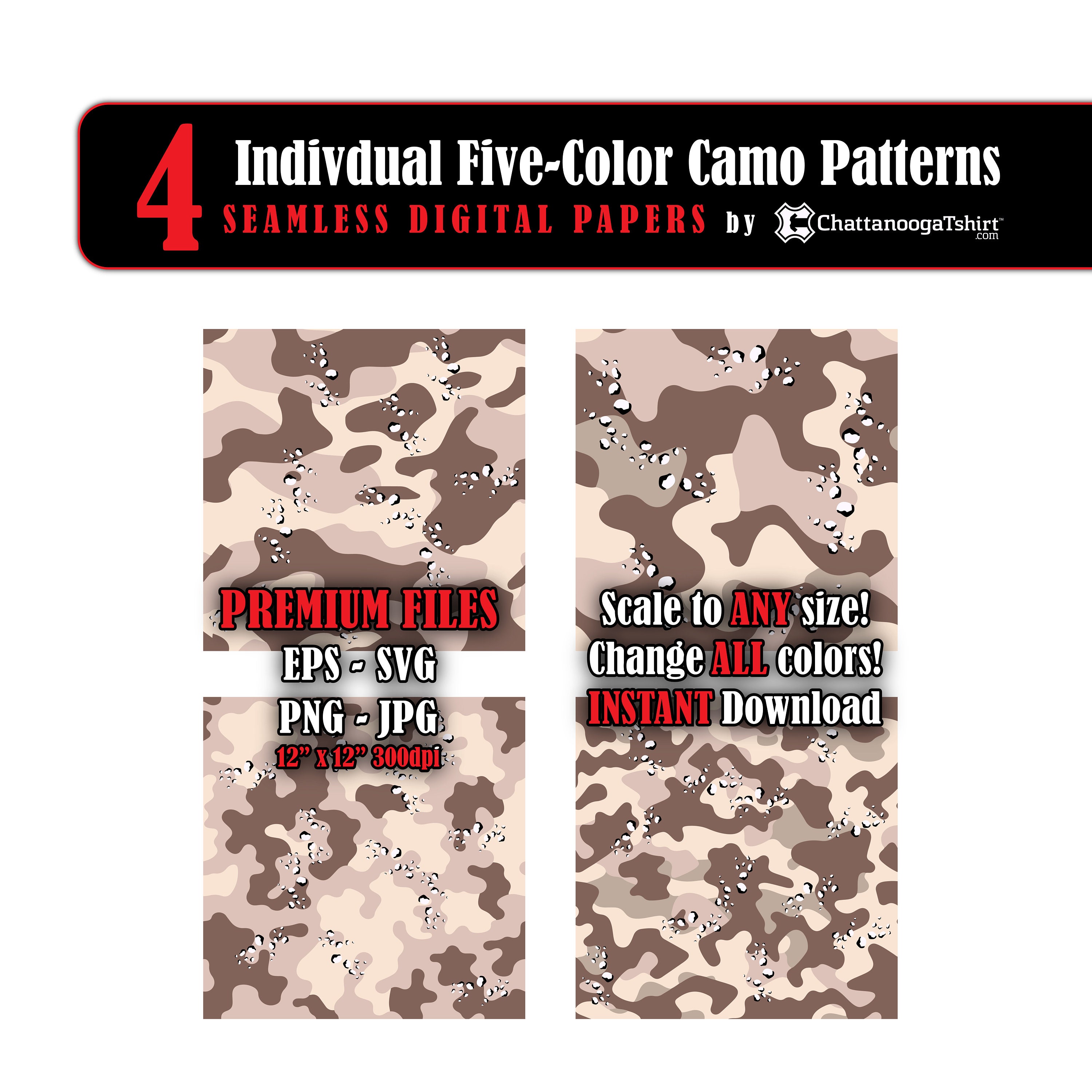 12 Simple Seamless Custom Desert Sand Color Camo Texture Pattern ...