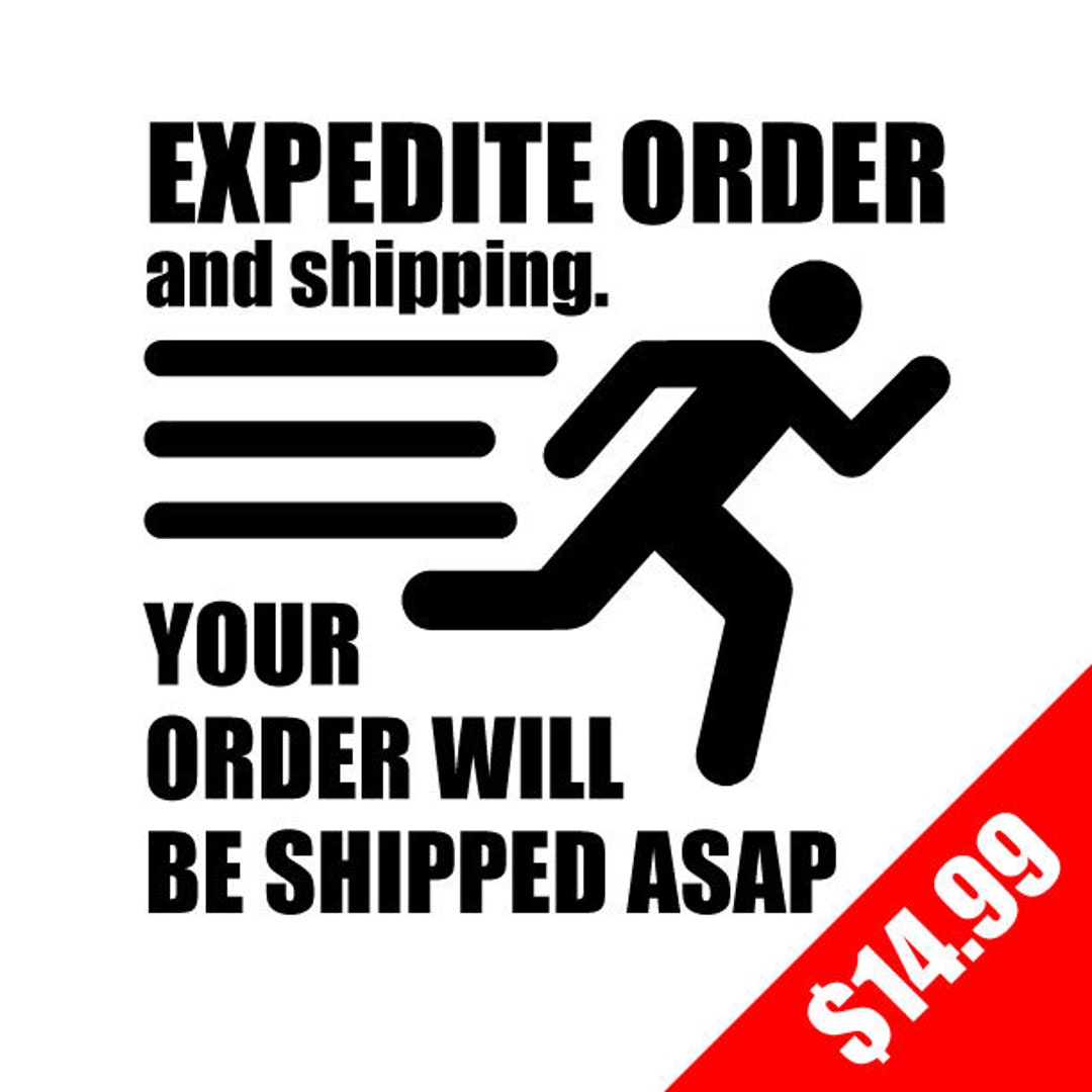 Expedite Order and Shipping UPGRADE 1 Upgrade per Shirt - Etsy