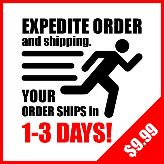 Expedite Order and Shipping UPGRADE 1 upgrade per shirt | Etsy