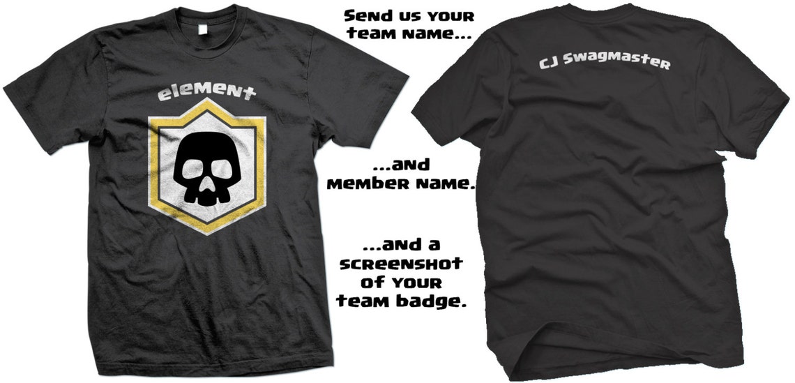 CUSTOM Royale With Tees! Personalized Badge Shirts - Etsy